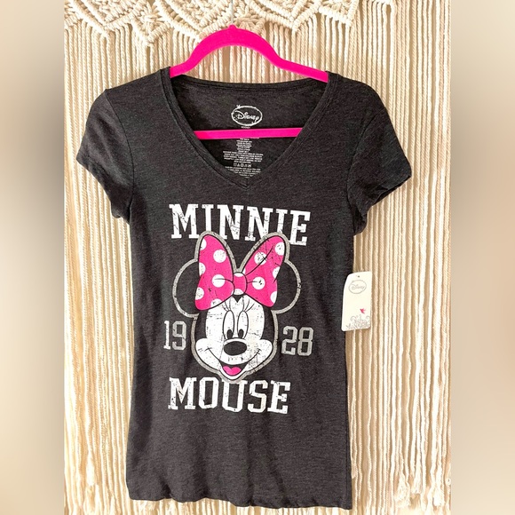Disney | Shirts & Tops | Nwt Girls Sz Med 79 Minnie Mouse Gray Tshirt ...